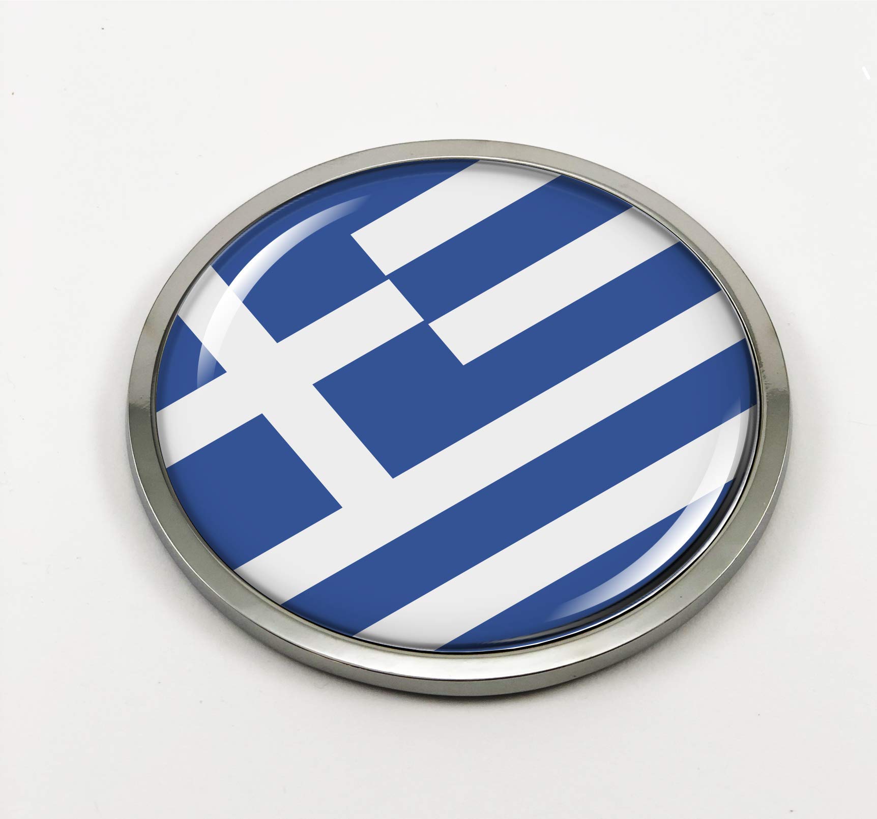 BestLicensePlateFrames Flag of Greece | 3D Domed CAR Emblem Badge ...