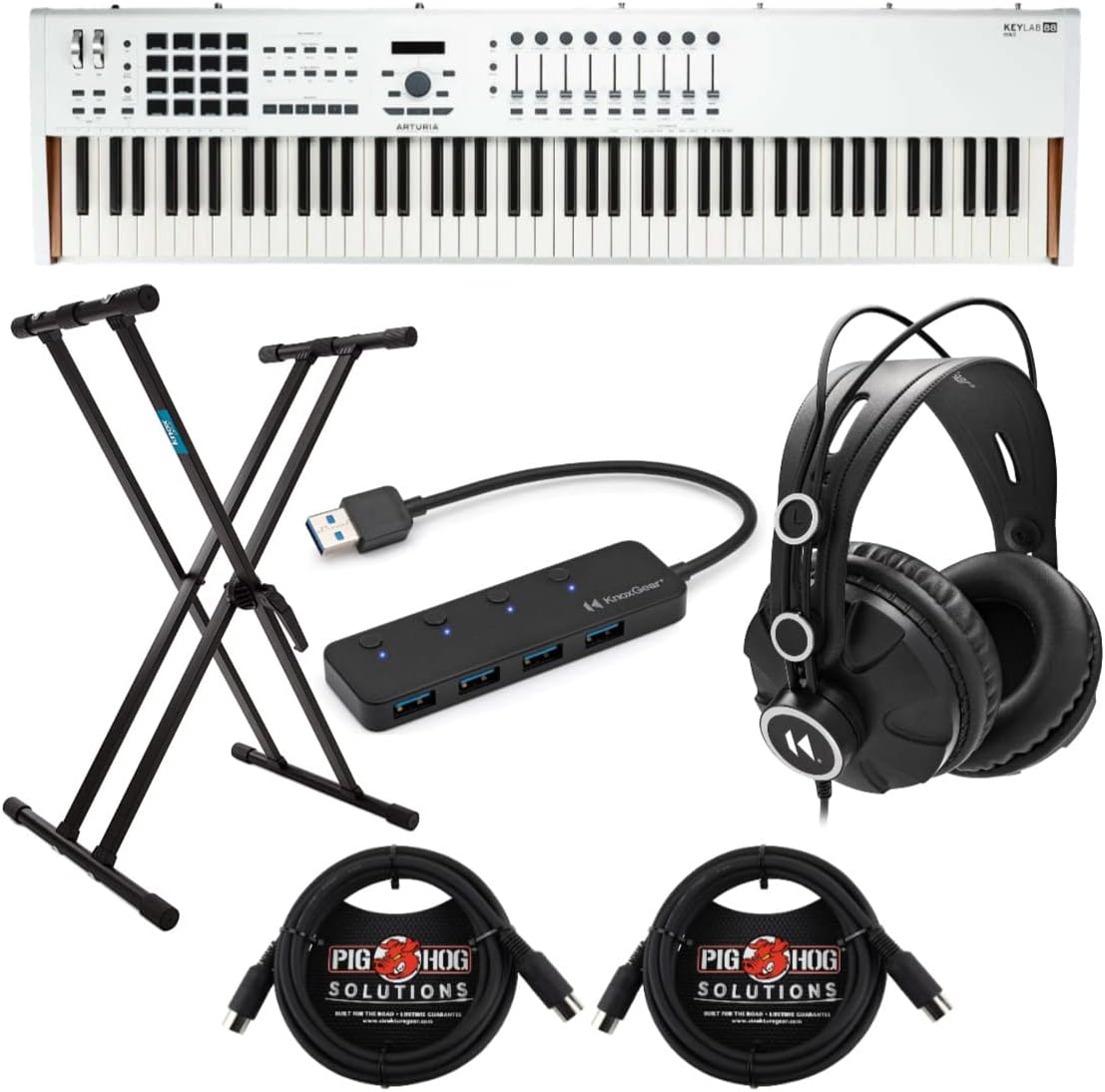 Amazon.com: Arturia KeyLab 88 MkII Keyboard Controller Bundle with ...
