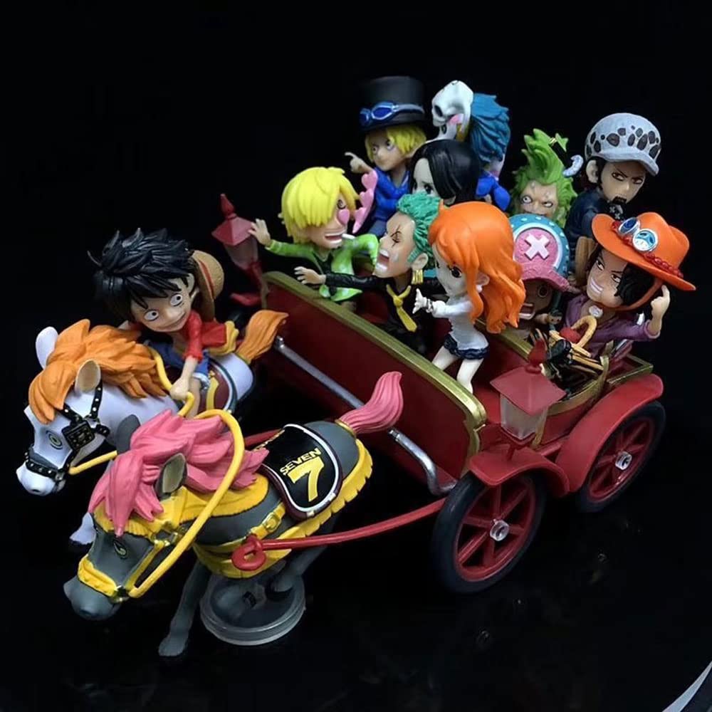 Buy TRUEDECOMIX Anime Figure One Piece Monkey D. Luffy Nami Sanji Boa ...