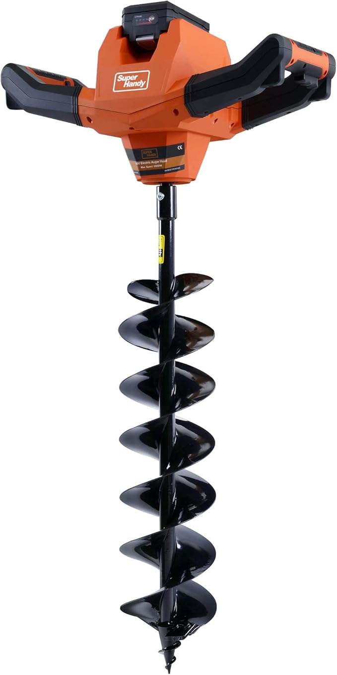 SuperHandy Electric Auger Cordless Power Head Heavy Duty Eco-Friendly w ...