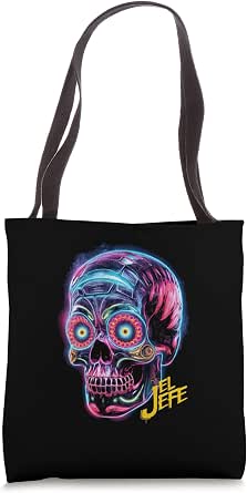 Amazon.com: Cyberpunk El Jefe Sugar Skull Futuristic Day of the Dead ...