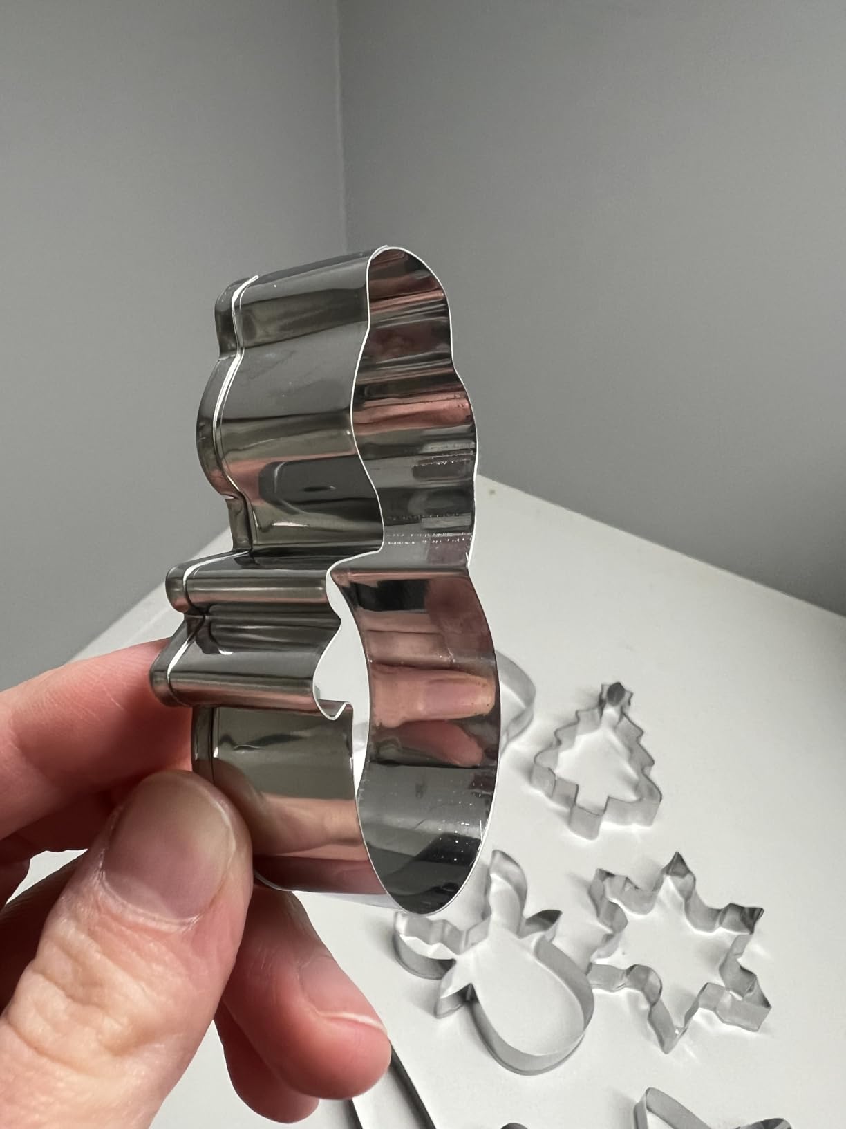 Large Christmas Cookie Cutters, Fyvadio 10 Pcs Holiday Cookie Cutters ...