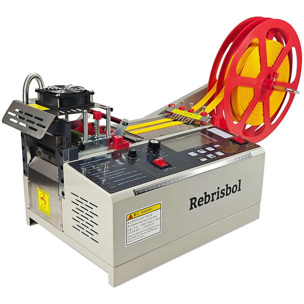 Webbing Cutting Machine 5inch LCD Screen Webbing Cutter Cold and Hot ...