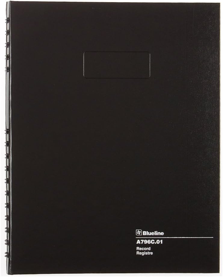 Blueline AccountPro Record Book, Twin-Wire Binding with Hard Cover ...