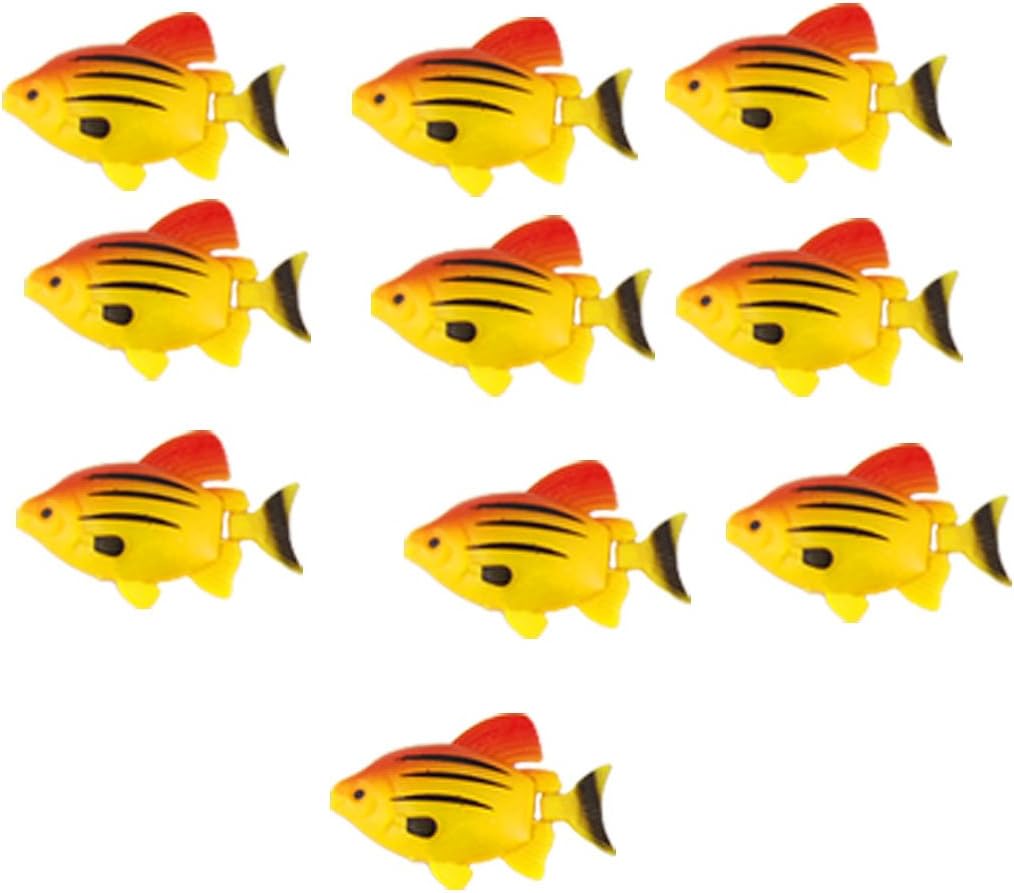Amazon.com : Uxcell 10-Piece Aquarium Floating Manmade Fish Décor Set ...