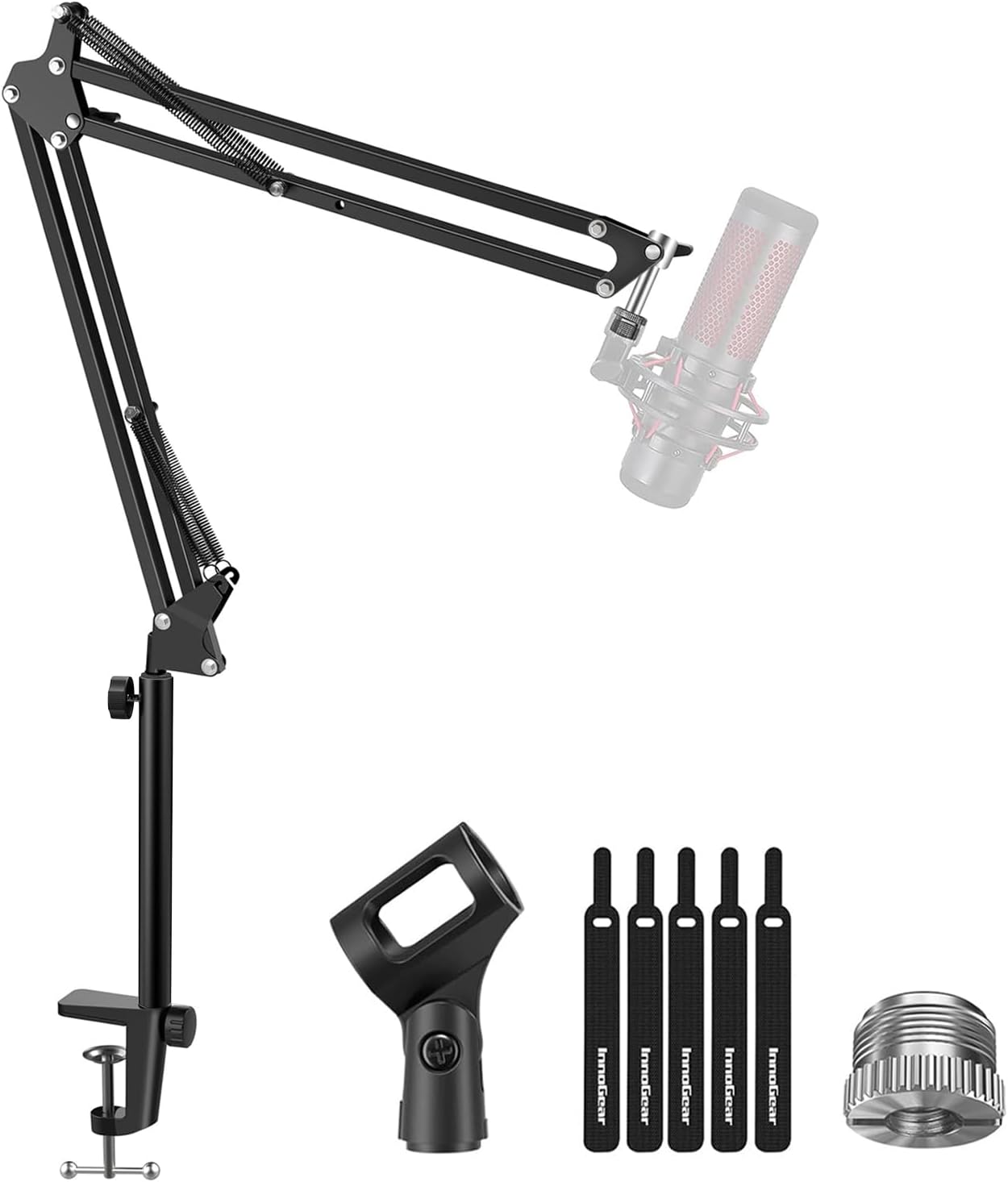 Amazon.com: InnoGear Boom Arm Microphone Mic Stand for Blue Yeti HyperX ...