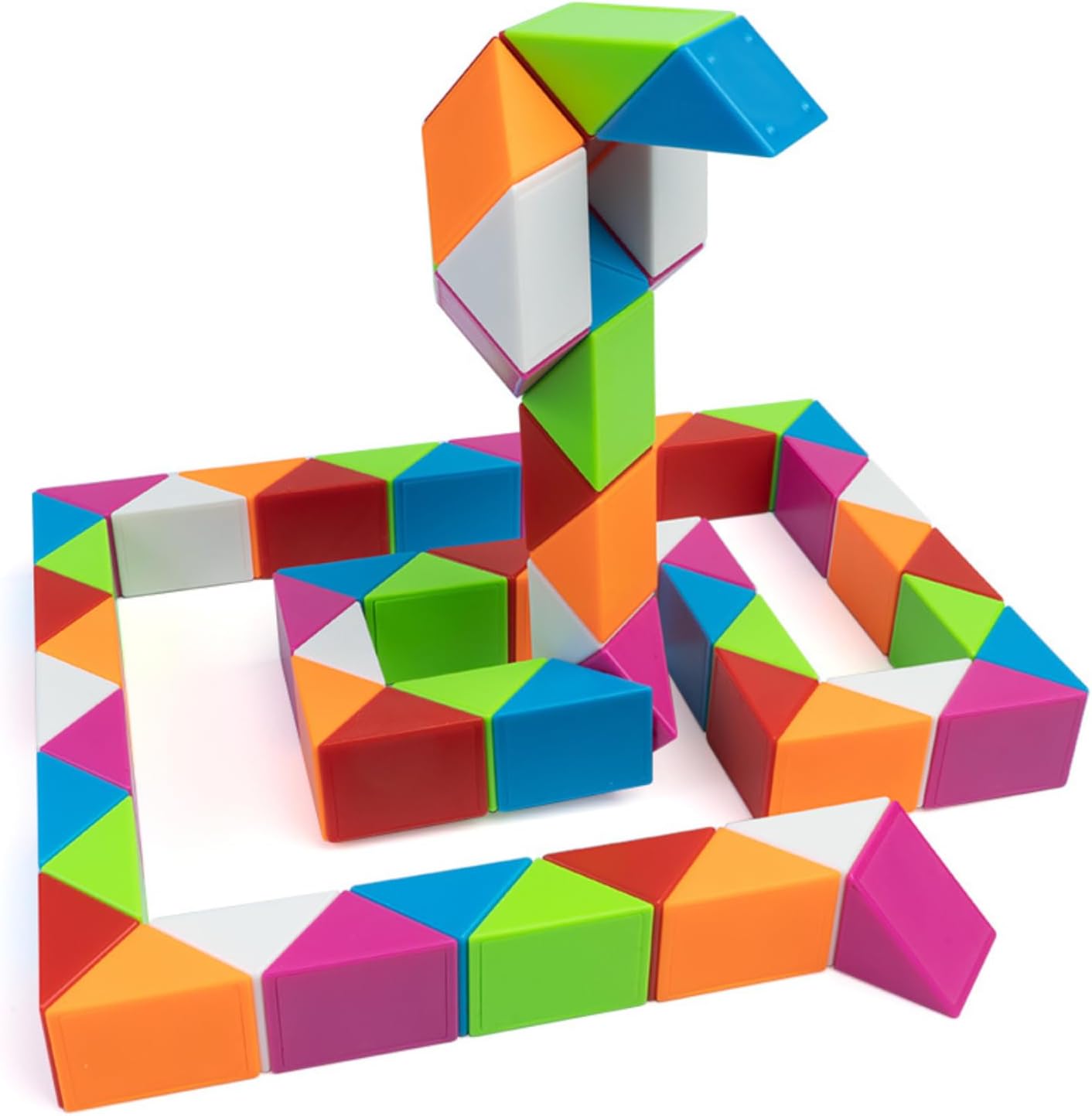 WeToyToy Snake Cube, Rubik Cube Challenge: A Mind-Twisting Puzzle for ...