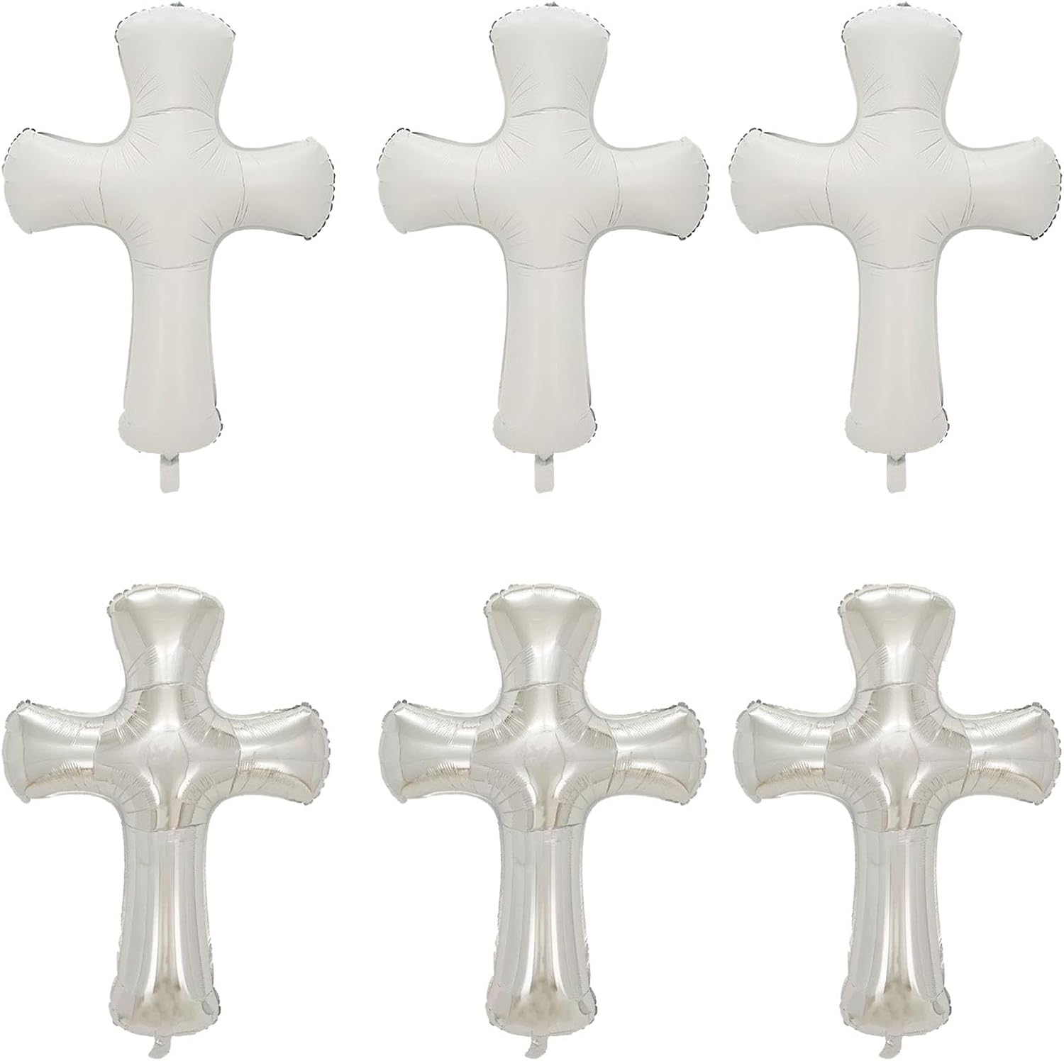 Amazon.com: 6Pcs Cross balloon Baptism Religious Party Helium Foil ...