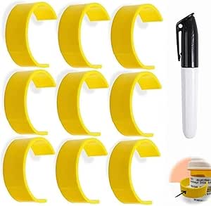 Amazon.com: Clips for Pill Bottles, Medicine Bottle Label Clips for ...