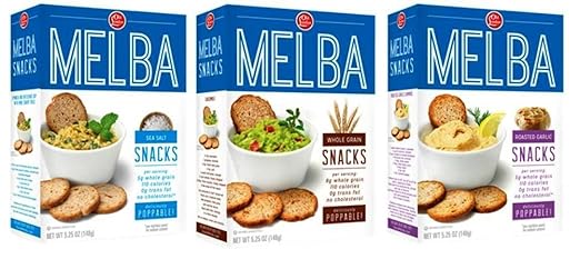 Amazon.com : Old London Melba Snack Crackers 3 Flavor Variety Bundle ...