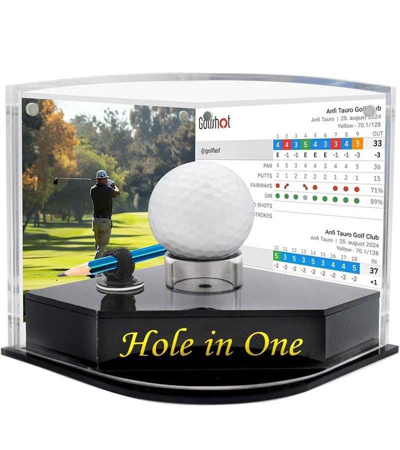 Amazon.com: VOFSBSFE Clear Acrylic Hole-in-One Golf Ball Display Case ...