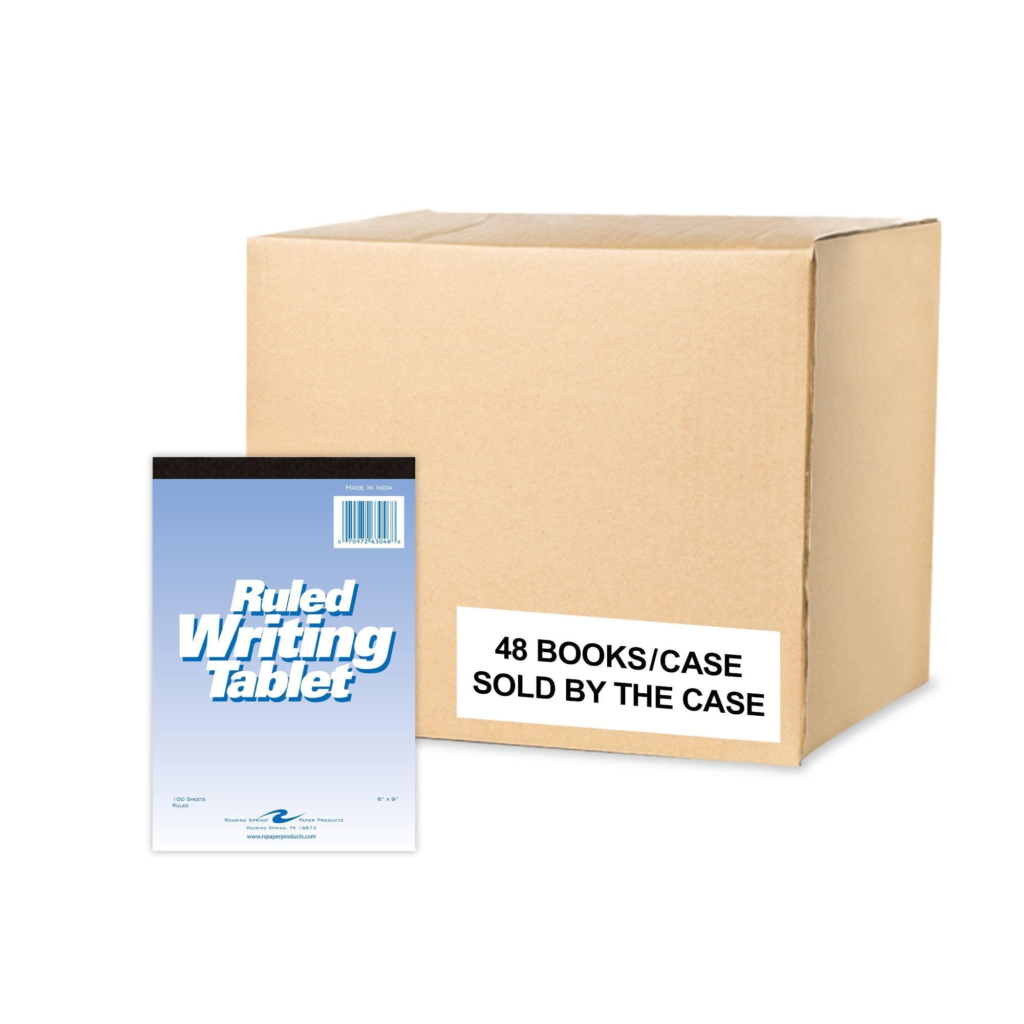Snapklik.com : Roaring Spring 6" X 9" Writing Tablet, 100 Sheets 15 Lb ...