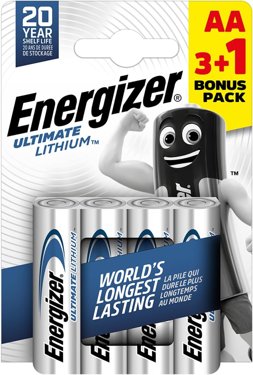 Amazon.com: Energizer Ultimate Lithium AA 1 Pack(4 quantity) : Health ...