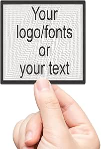 Amazon.com: Custom Embroidered Text Logo Personalized Name & Photo Patches - Custom Shaped Iron ...