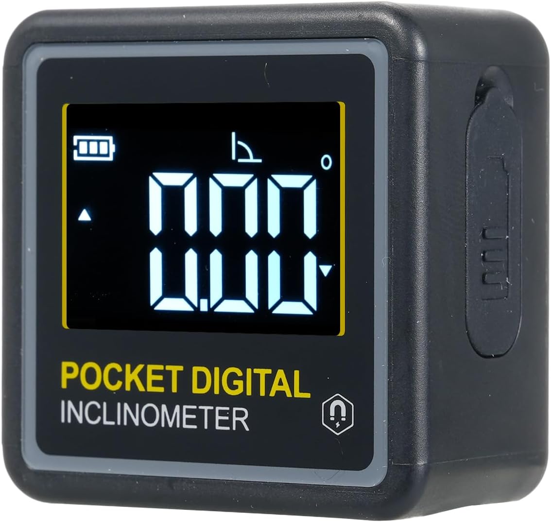 4 x 90° Portable Digital Inclinometer LCD Backlight Digital Protractor ...