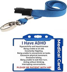 Quantum Leap ADHD Hidden Disability Badge & Lanyard | Waterproof ...