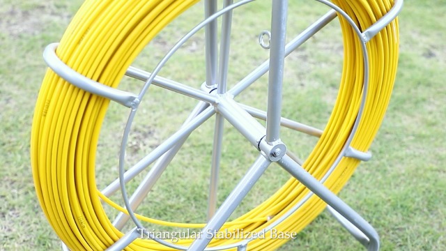 Watch 6MM Fish Tape Fiberglass 425FT Fishing Wire Duct Rodder Reel on ...