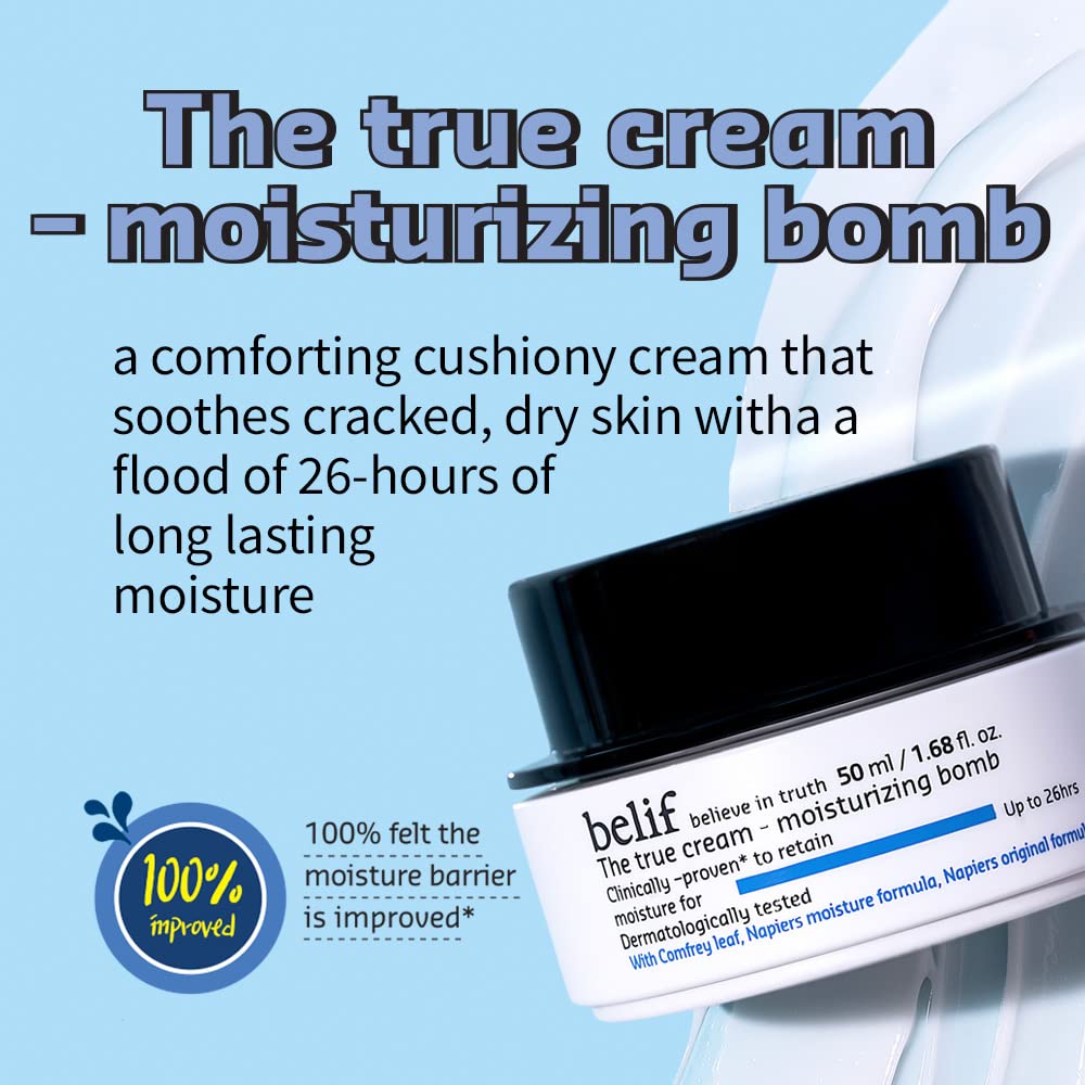 belif Moisturizing Bomb Duo Skincare Set |26 Hours Lightweight ...