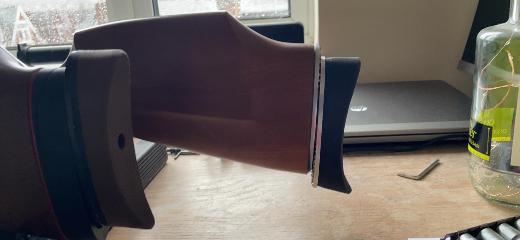 Bisley Adjustable Rubber Recoil Butt Pad Stock Shoulder Rifle Buttplate ...