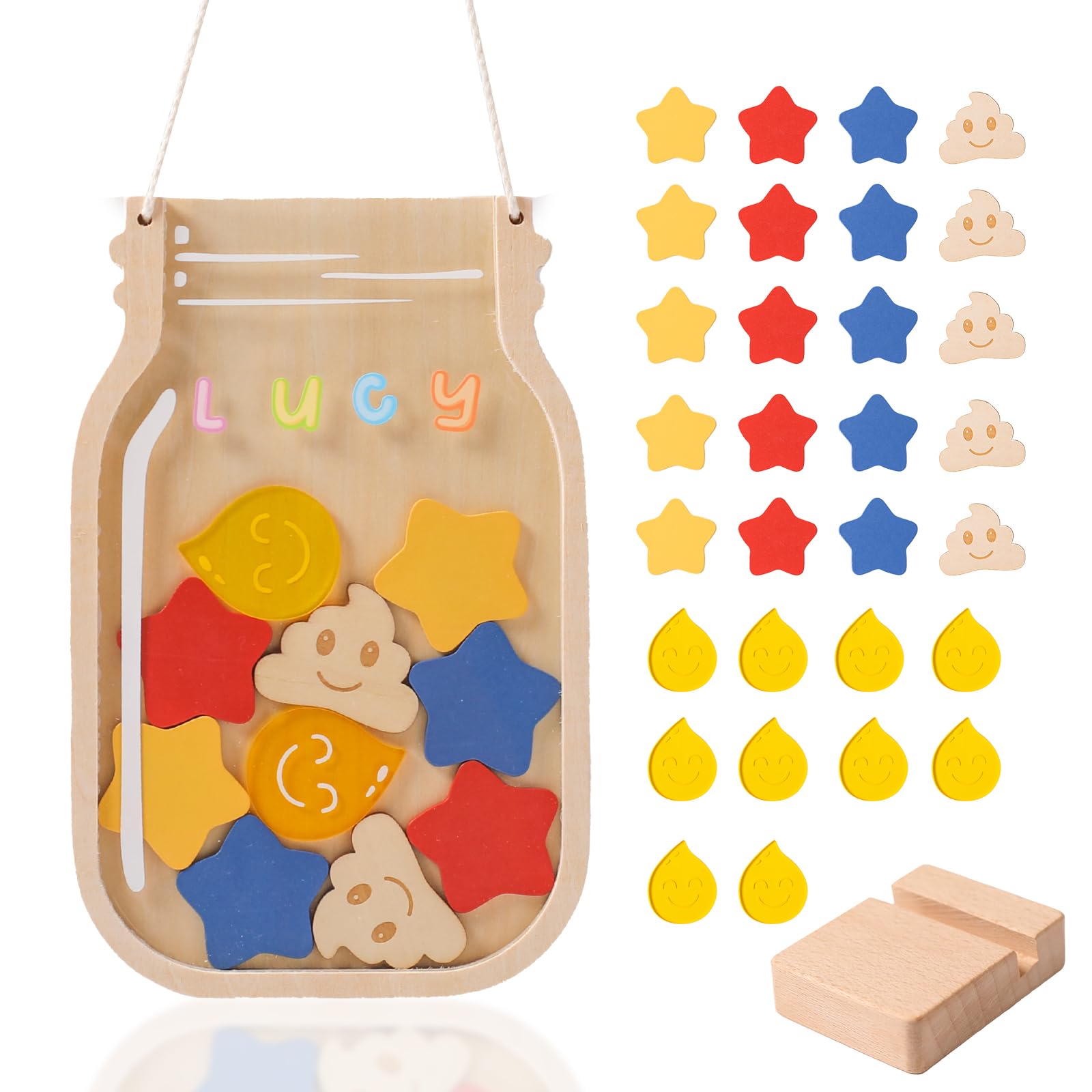 Eerkeod Magnetic Reward Jar For Kids Behavior Reward Chart Chore ...