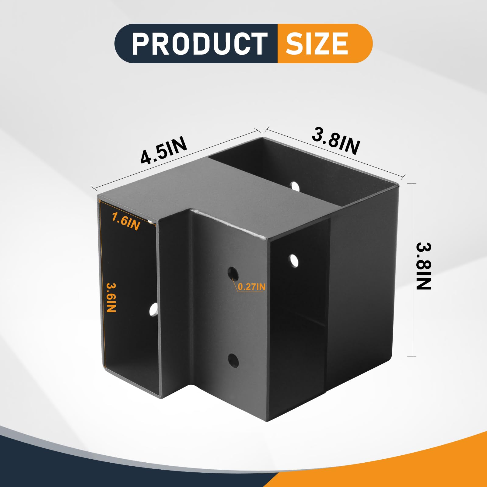 Snapklik.com : Workbench Bracket 8pcs,2mm Steel 3-Way Right Angle ...