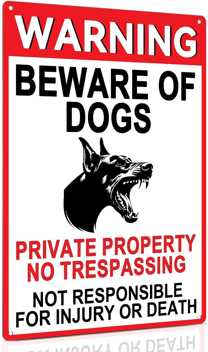 ALKB Beware of Dog Sign, Warning Metal Sign for Australia | Ubuy