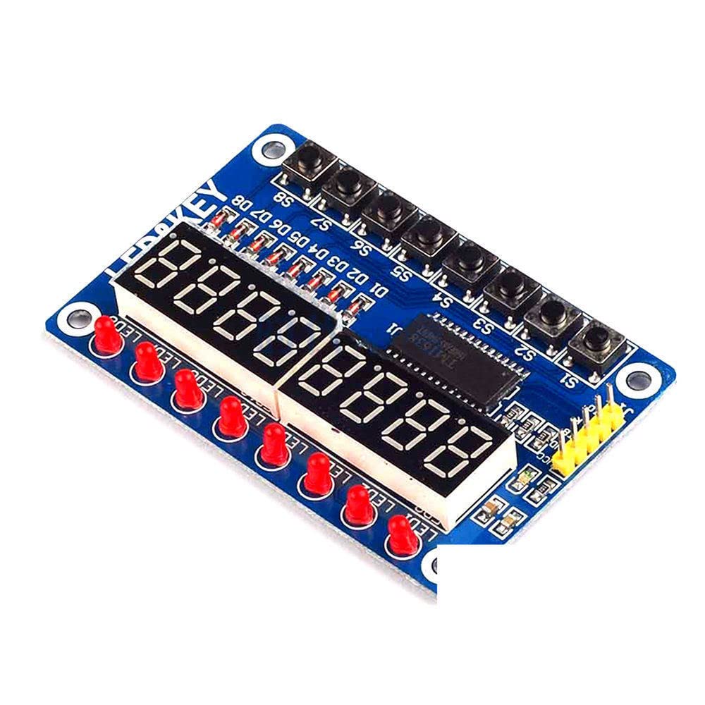 Amazon.com: TM1638 Module Key Display for AVR Arduino 8-Bit Digital LED ...