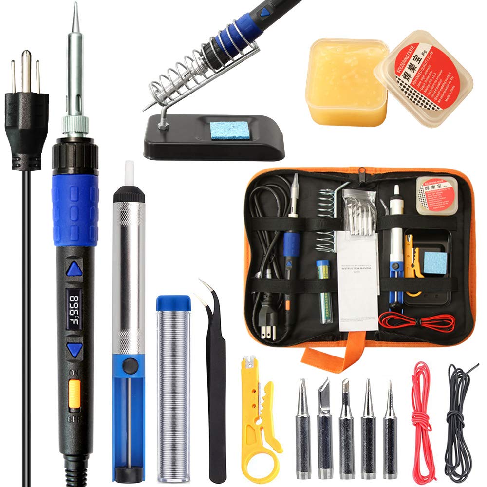 Buy LDK110W Electronics Soldering Iron Kit - LCD Digital Soldering Iron ...