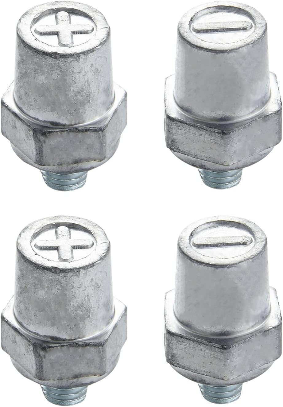 Amazon.com: Ampper 3/8"-16 Thread Male Brass Side Post Battery Terminal ...