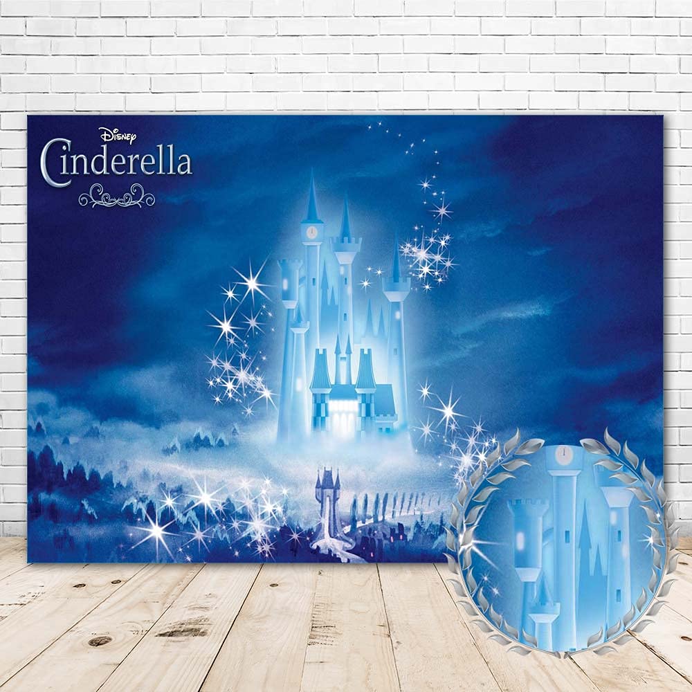 Fairytale Cinderella Castle Backdrop 7 X 5 Vinyl Princess Blue ...