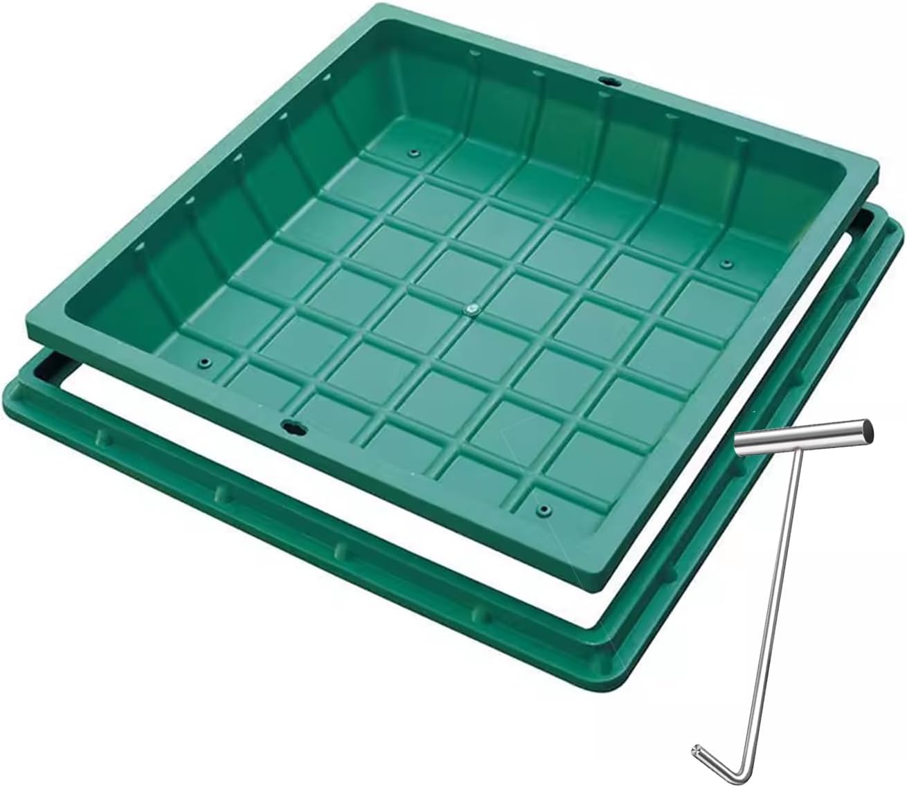 19.7"x19.7"Septic Tank Lid Covers Decorative Recessed Square Septic ...