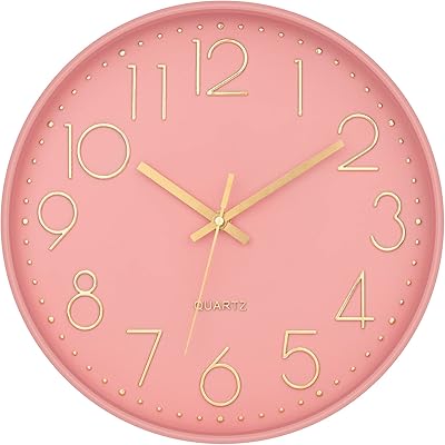 Amazon.com: TOHOOYO Wall Clock 12 Inch 3D Large Number Battery Operated ...