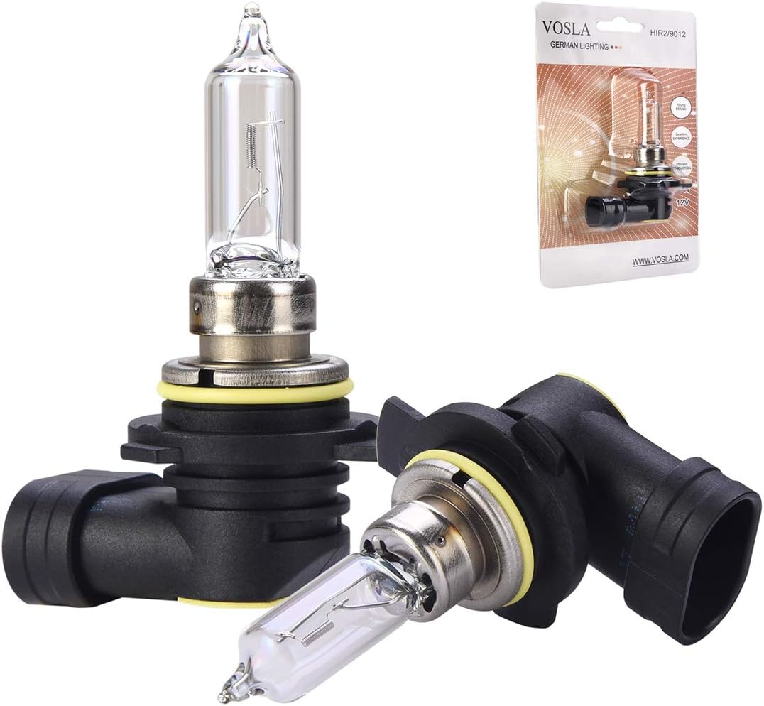 VOSLA – 2 bombillas halógenas OEM 9012 HIR2 para Chrysler 200 300 Buick Lacrosse Regal Envision ...