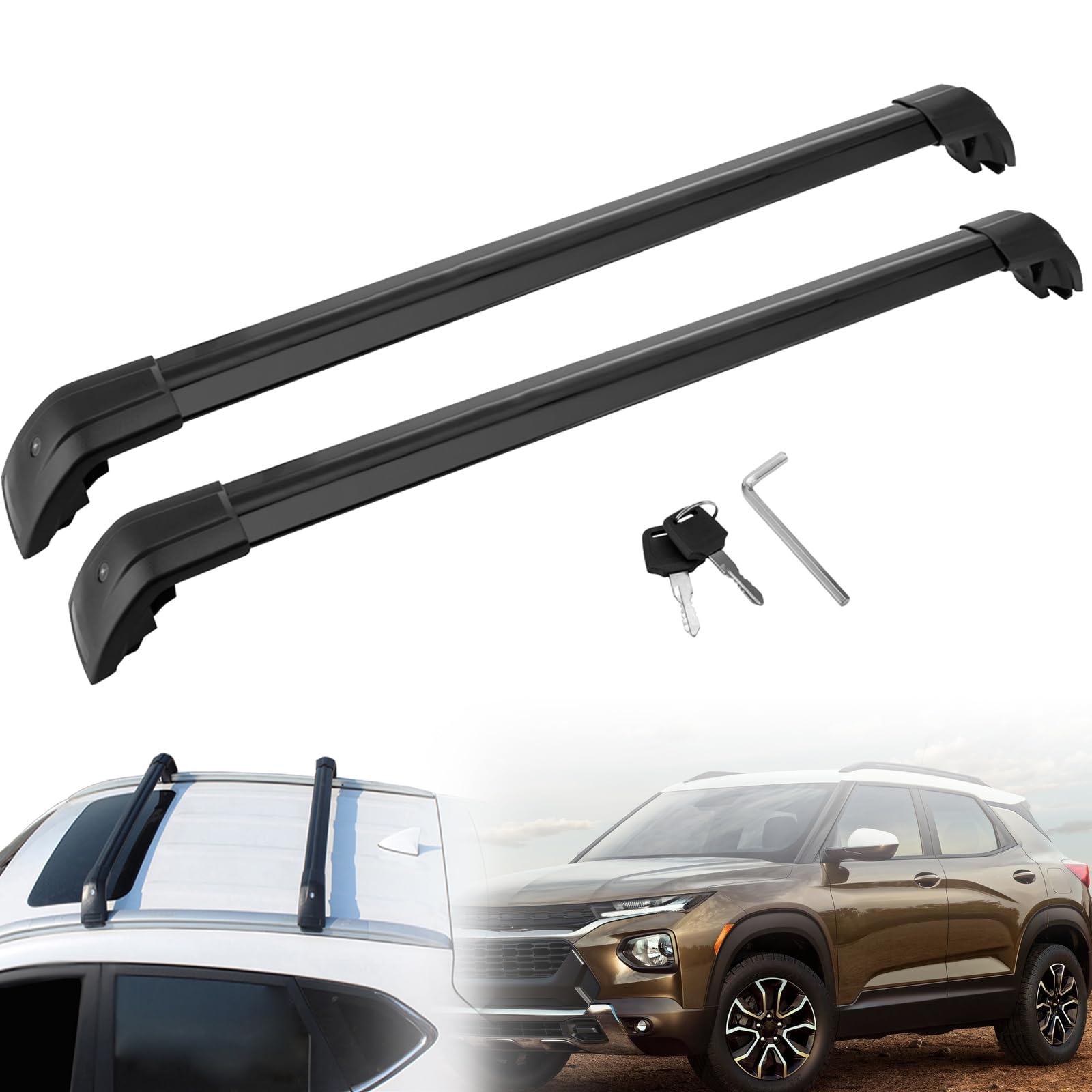 Snapklik.com : MotorFansClub Roof Rack Cross Bars Fit For Chevrolet ...