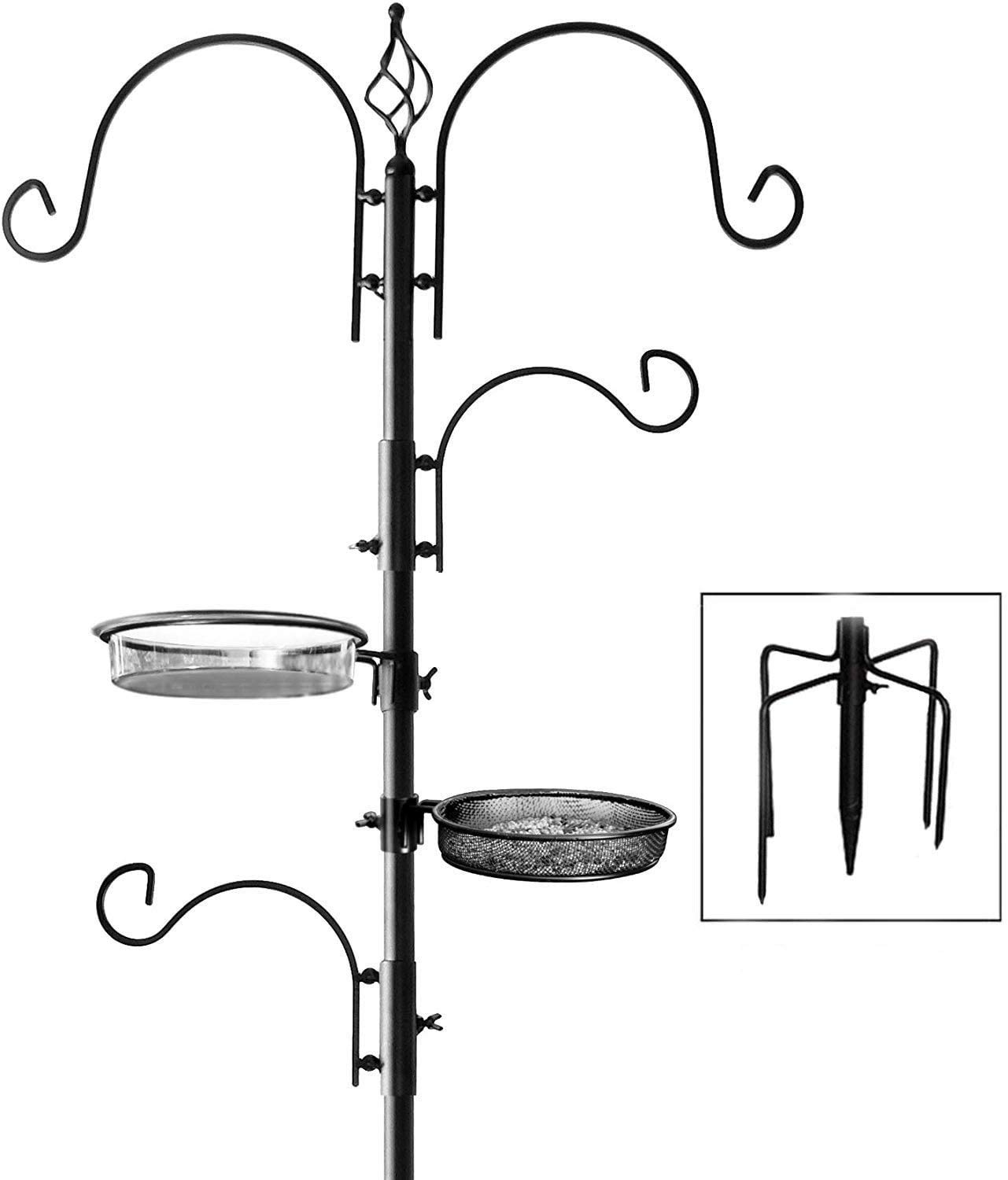 Deluxe Bird Feeding Station Bird Feeders For Outside Hang Multiple deluxe-bird-feeding-station-bird-feeders-for-outside-hang-multiple