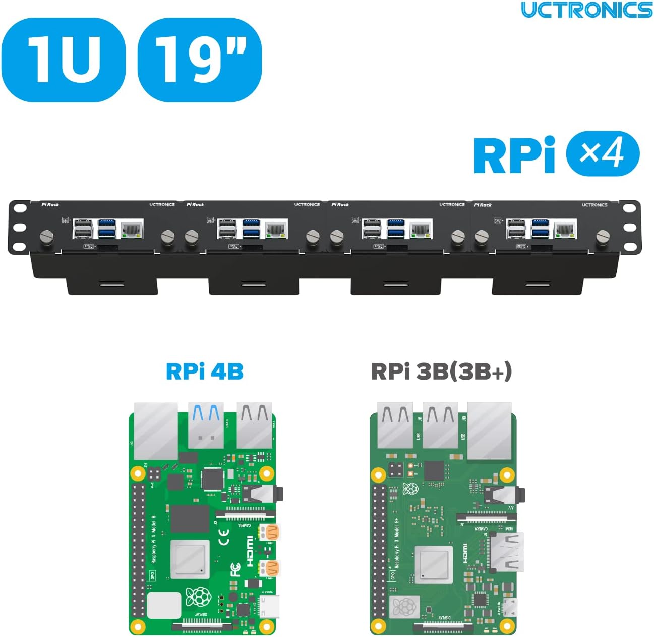 UCTRONICS Front Removable 1U Rack Mount for Nepal | Ubuy