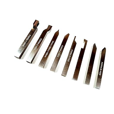 HSS LATHE FORM TOOL 8 PIECE SET-HARD & GROUND-TURNING, THREADING ...