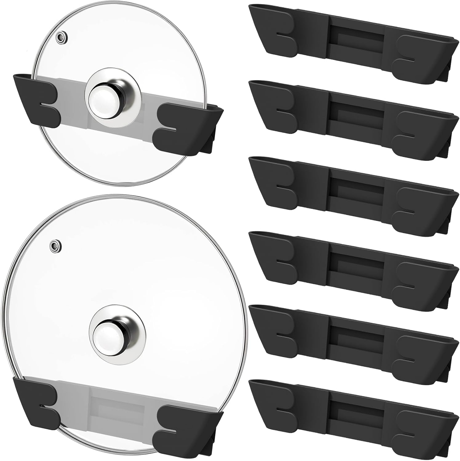 Amazon.com - Greatyos Adjustable Pot Lid Holder Organizer for Cabinet ...