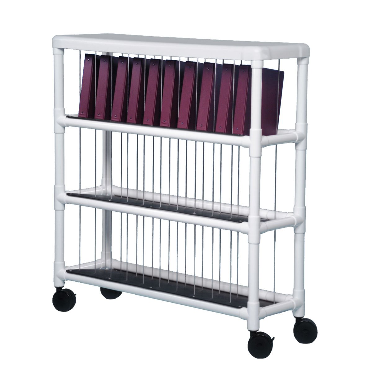 Amazon.com: Notebook Chart Rack - Holds 30 Ring Binders : Industrial ...