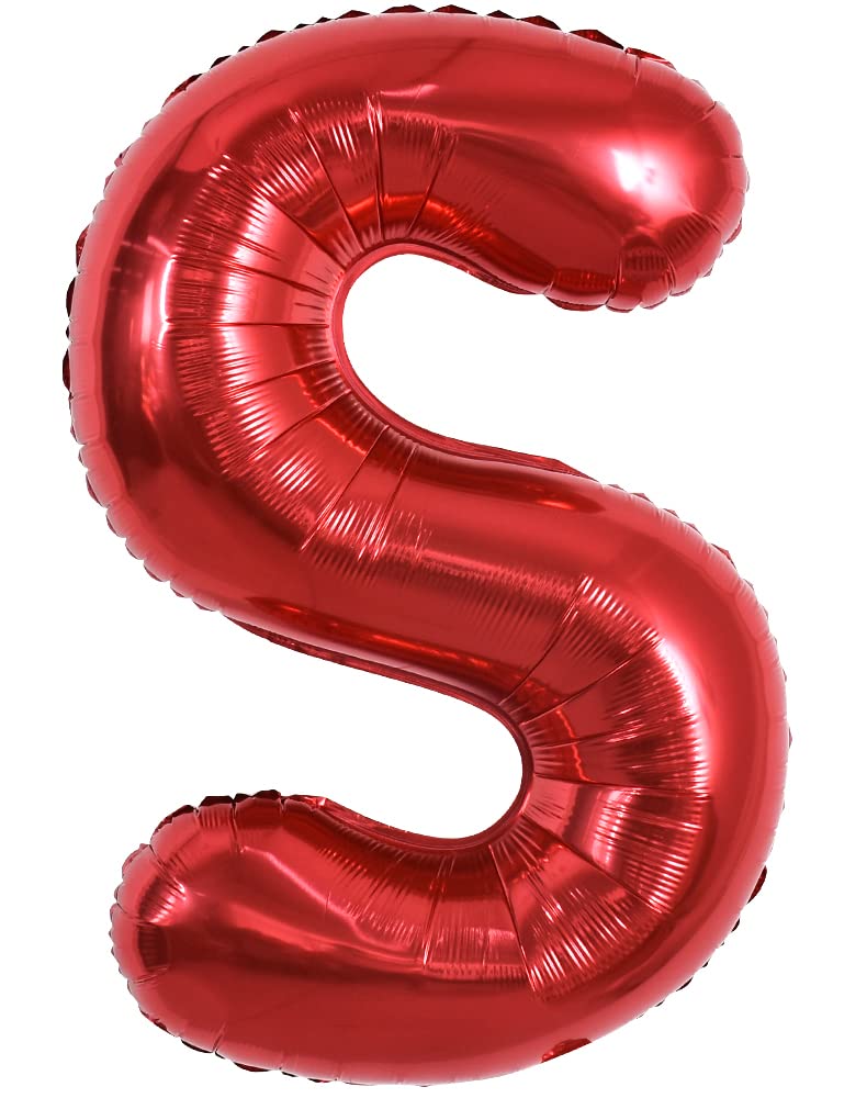 Snapklik.com : TONIFUL 40 Inch Large Bright Red Letter Balloons A-Z