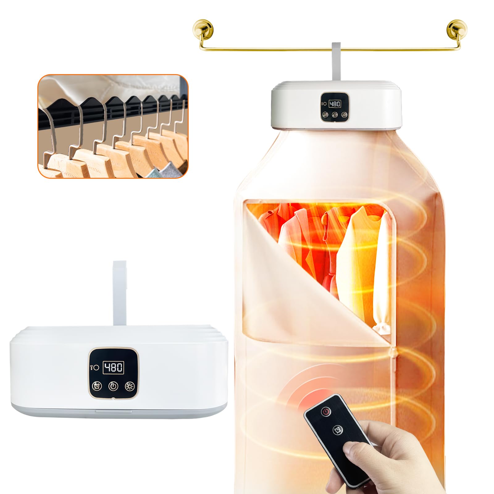 Amazon.com: Portable Clothes Dryer - Mini Dryer for Clothes with Remote ...