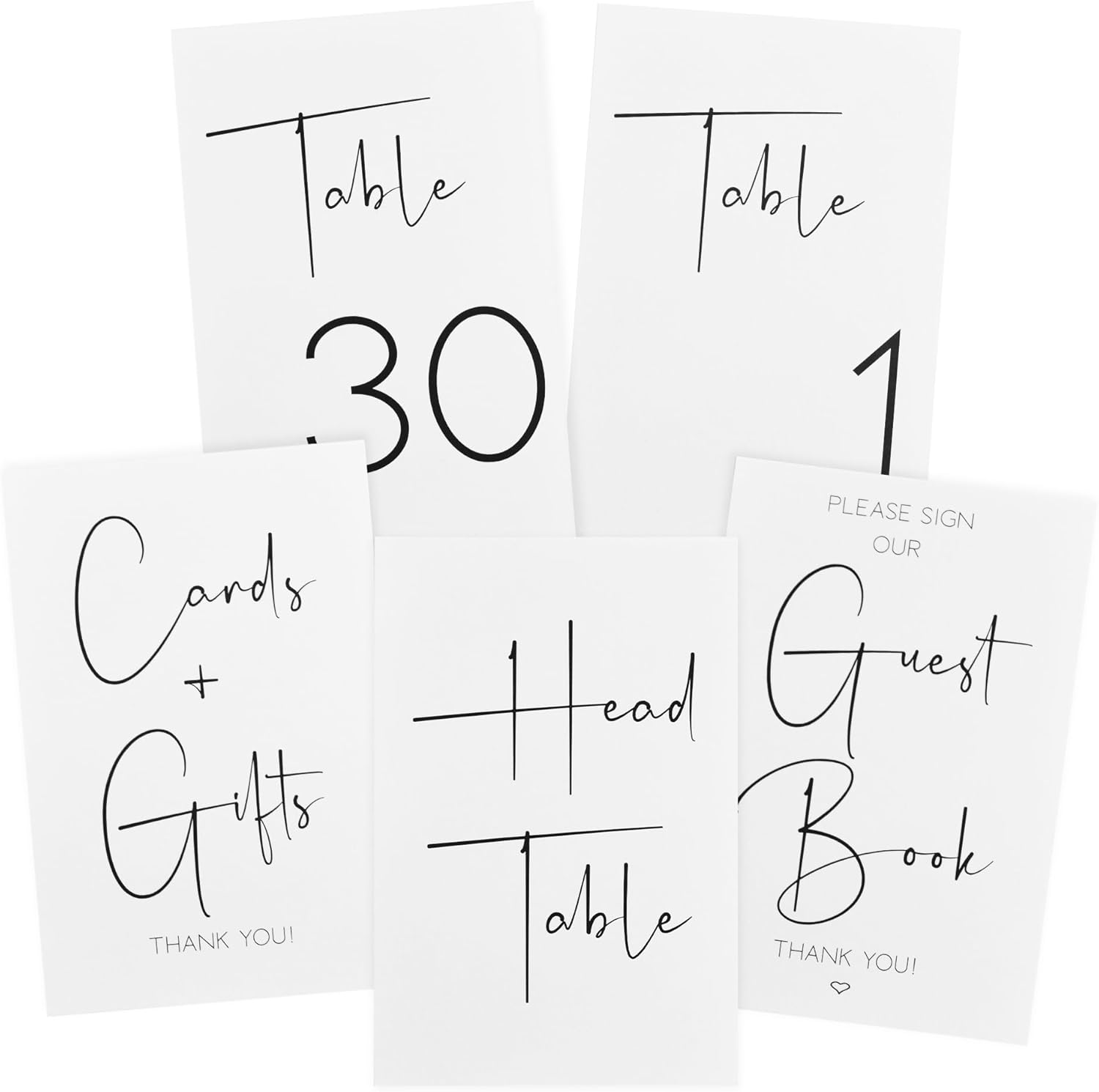 Amazon.com: Wedding Table Numbers - Table Numbers - Wedding Decorations ...