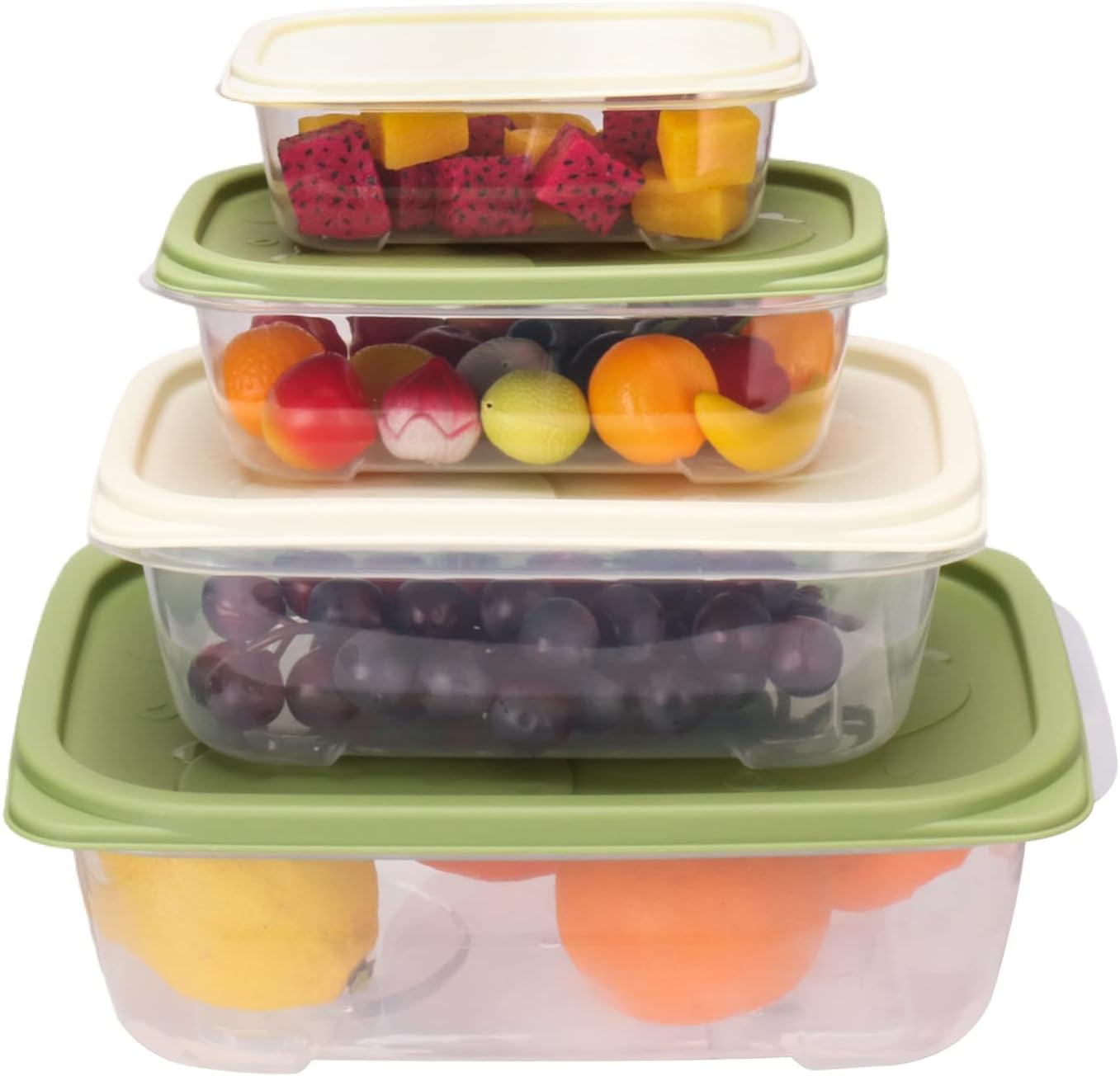 Amazon.com: EOSVAROG Food Storage Containers with Lids - Plastic ...