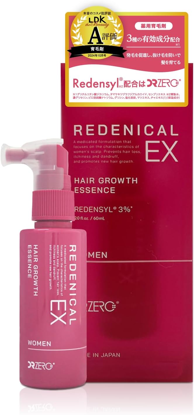 Amazon | 【医薬部外品】DRZERO（ドクターゼロ）リデニカルEX薬用育毛美容液WOMEN/女性用 60mL 日本製 | DR ZERO(ドクターゼロ) | 育毛・養毛用トニック ...