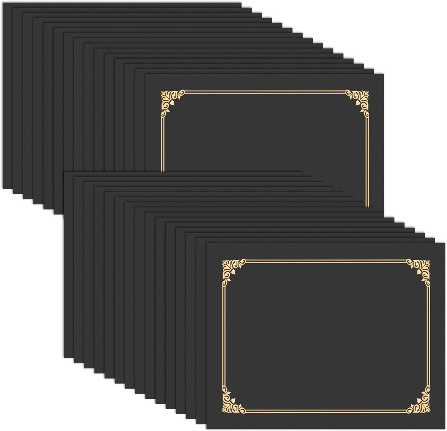 HAUTOCO 30 Pcs Certificate Holders, Black Diploma Folders Document ...