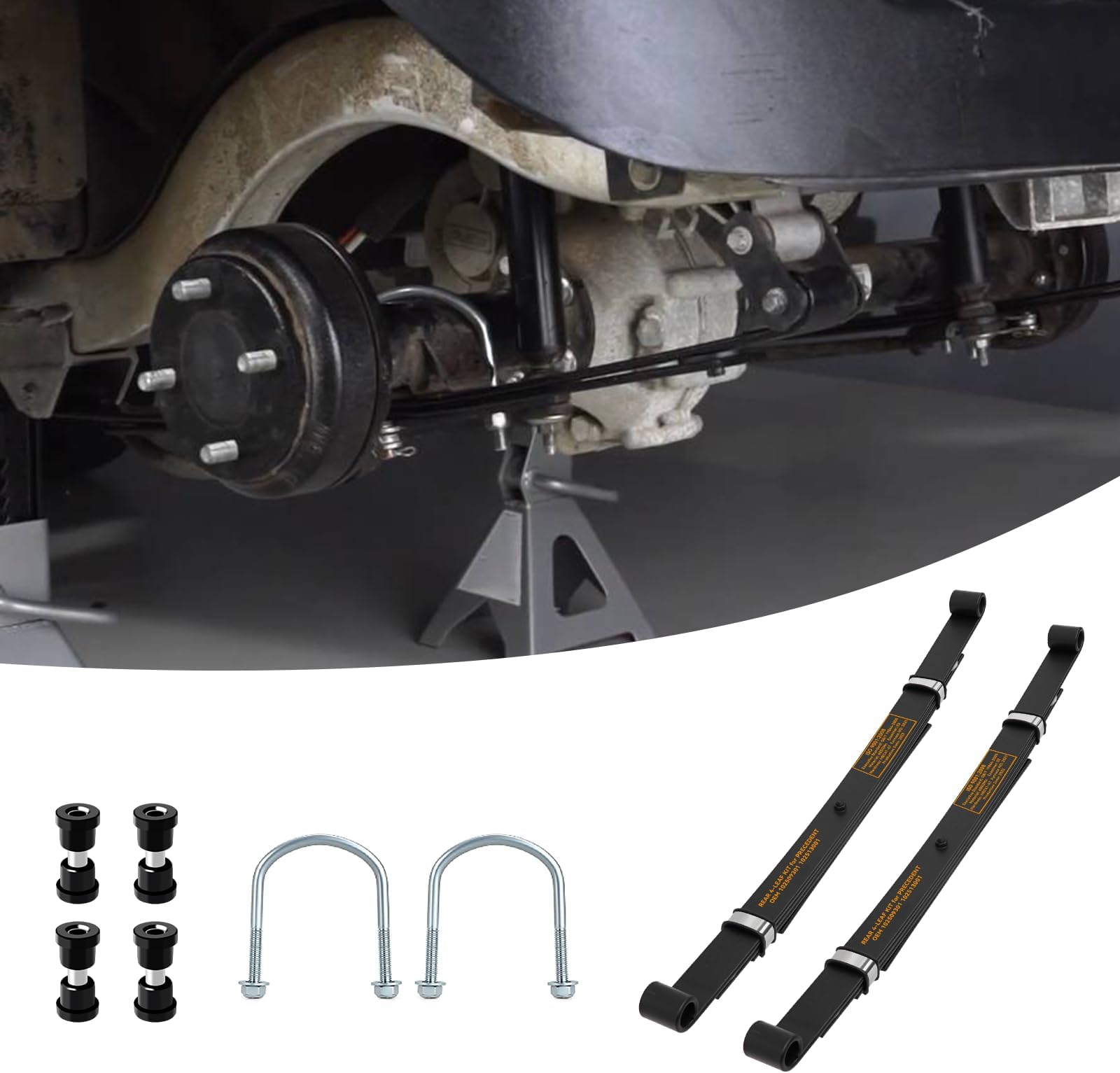 Amazon.com: Cartalia Heavy Duty Rear 4-Leaf Springs Kit for Club Car ...