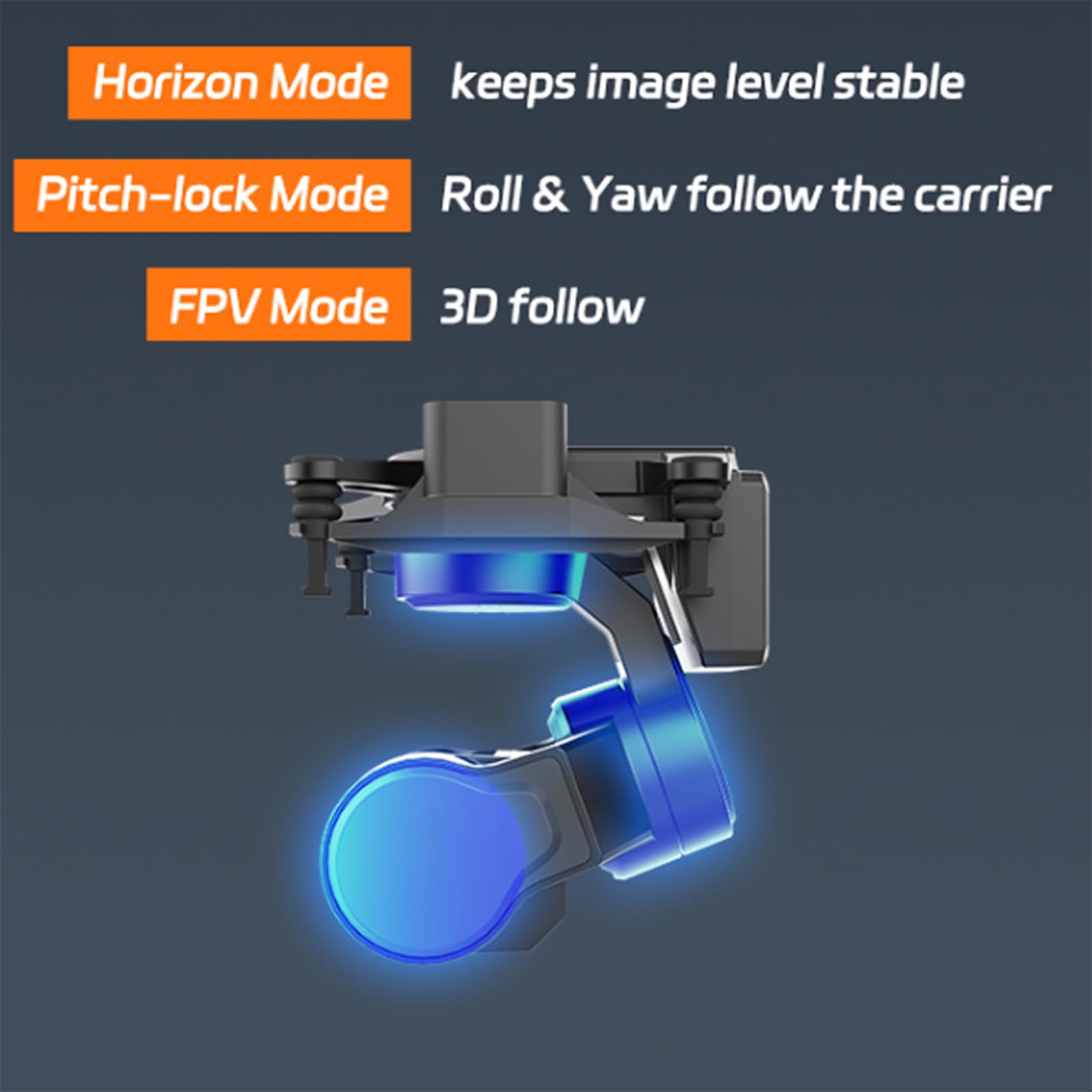 Snapklik.com : C-20T 3 Axis Gimbal FPV Increased Stability PTZ Support ...