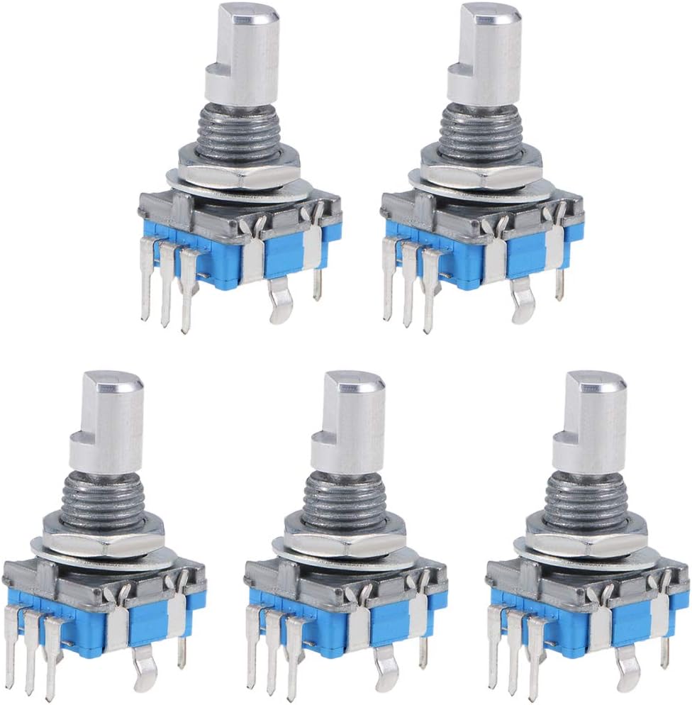 uxcell 360 Degree Rotary Encoder Code Switch Digital Potentiometer 5 ...
