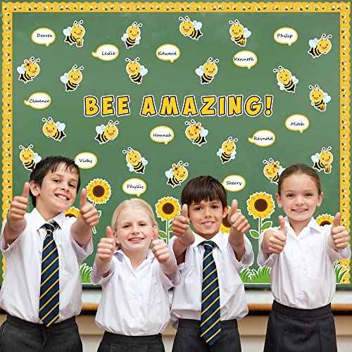 Snapklik.com : 147Pcs Bee Bulletin Board Cutouts Autumn Bee Sunflower ...