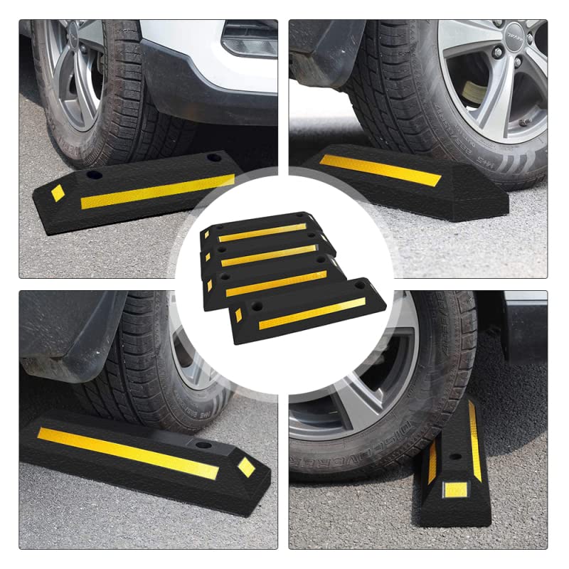 Sedmoon Rubber Parking Curb Heavy Duty Vehicle Parking Stopper Block ...